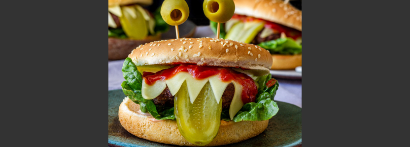 Vegan Halloween Monster Burger – Shroomeats